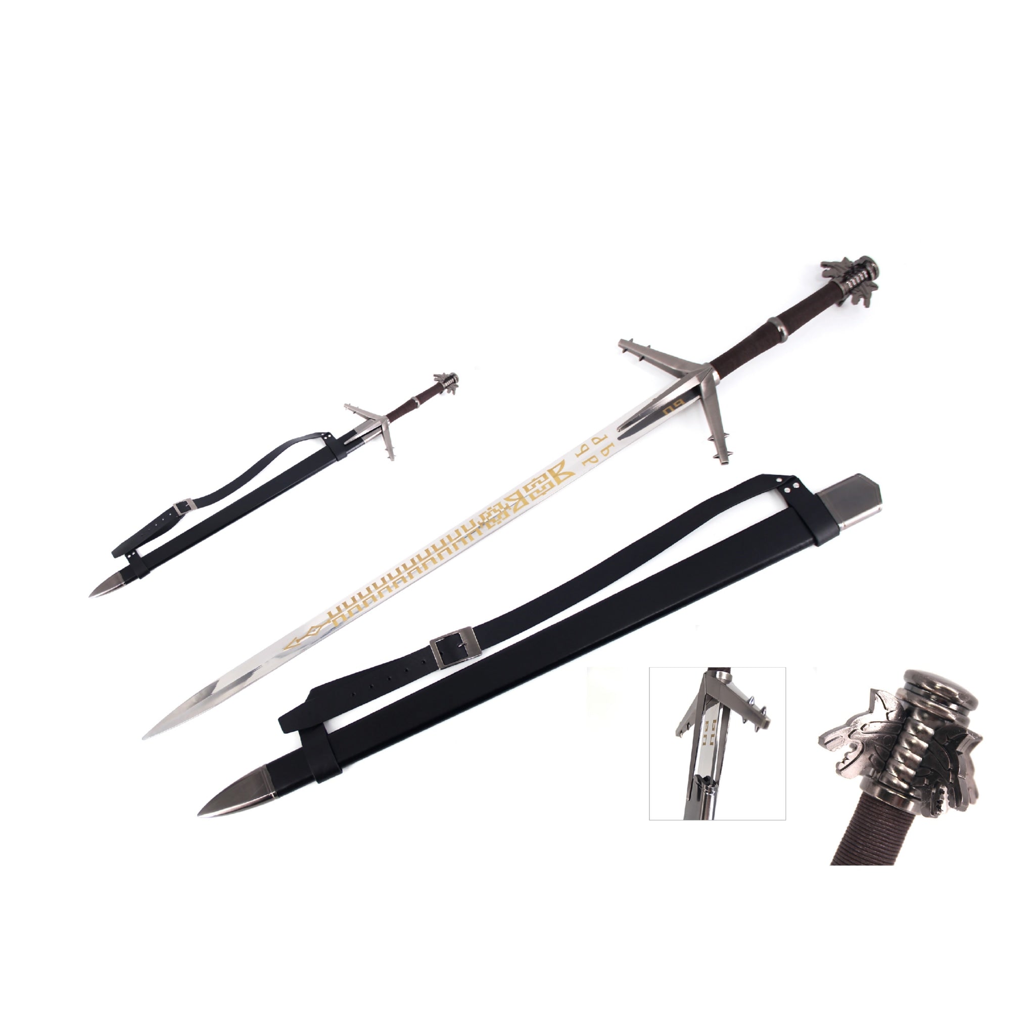 The Witcher Aerondight Metal Sword with Sheath