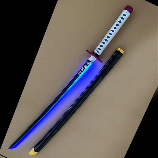 Demon Slayer Giyu Sword LED Light Up Sword Cosplay Prop Replica