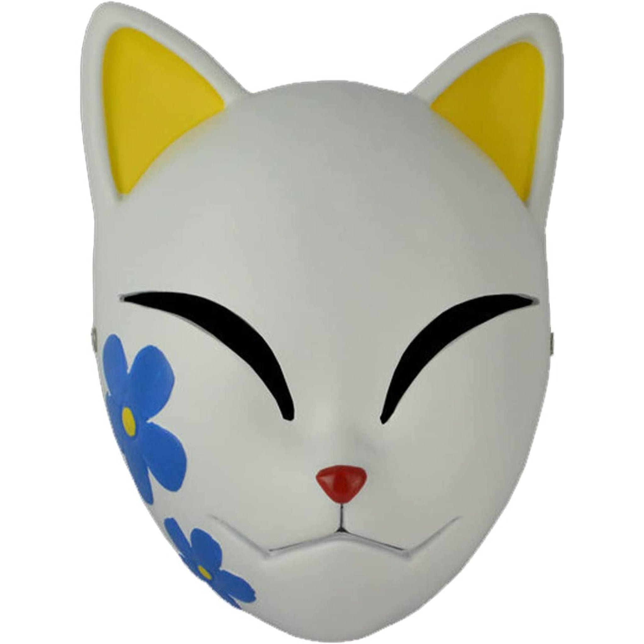 Demon Slayer Mask Makomo Warding Mask Kitsune Resin Cosplay Mask DAMAGED