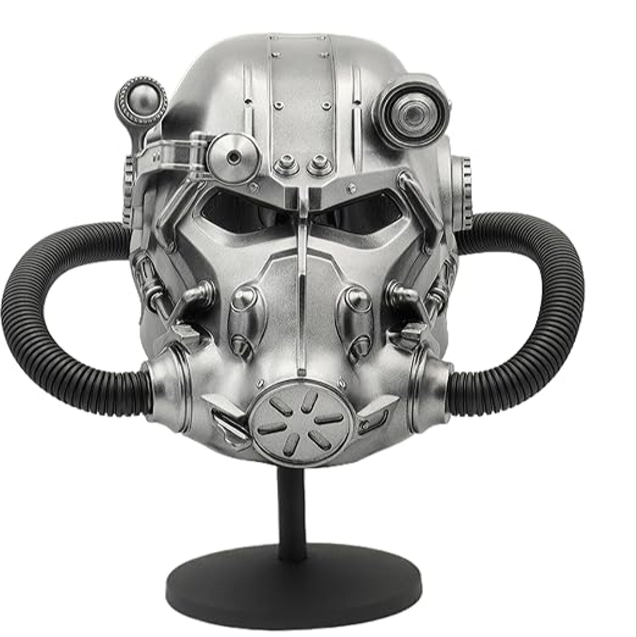 Fallout T-60 Power Armor Silver Resin Cosplay Helmet DAMAGED