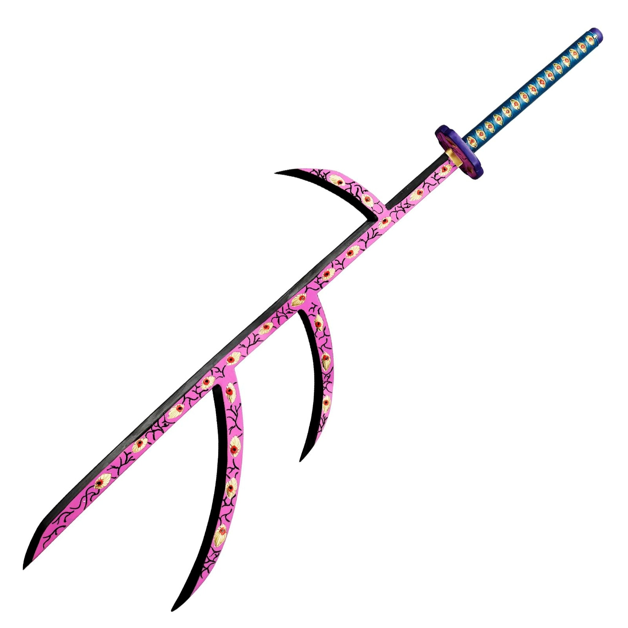 Demon Slayer Kokushibo Kyokokukamusari Flesh Nichirin Resin Sword DAMAGED.2