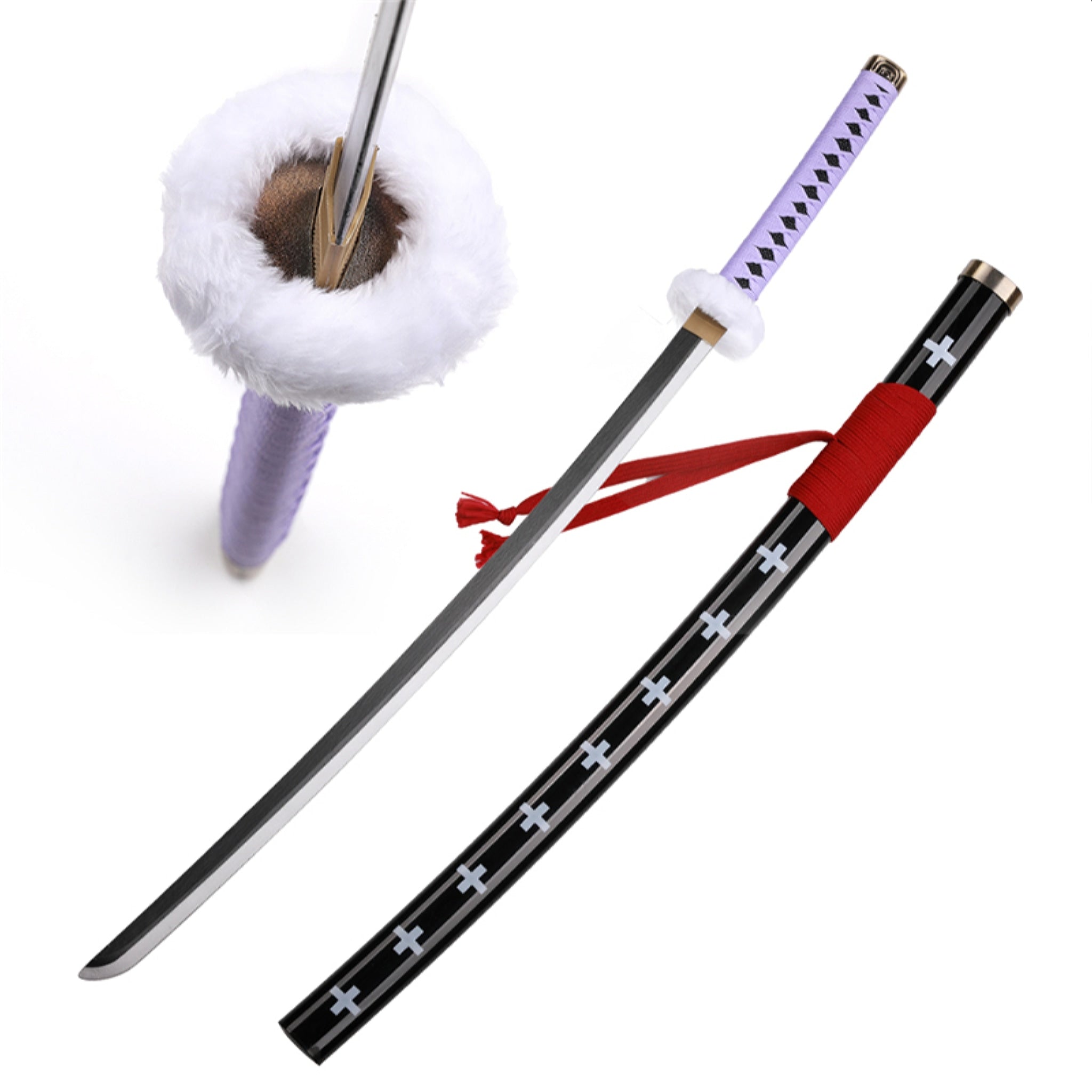 Buy One Piece Trafalgar Law Kikoku Cursed Sword Wooden Cosplay Replica ...
